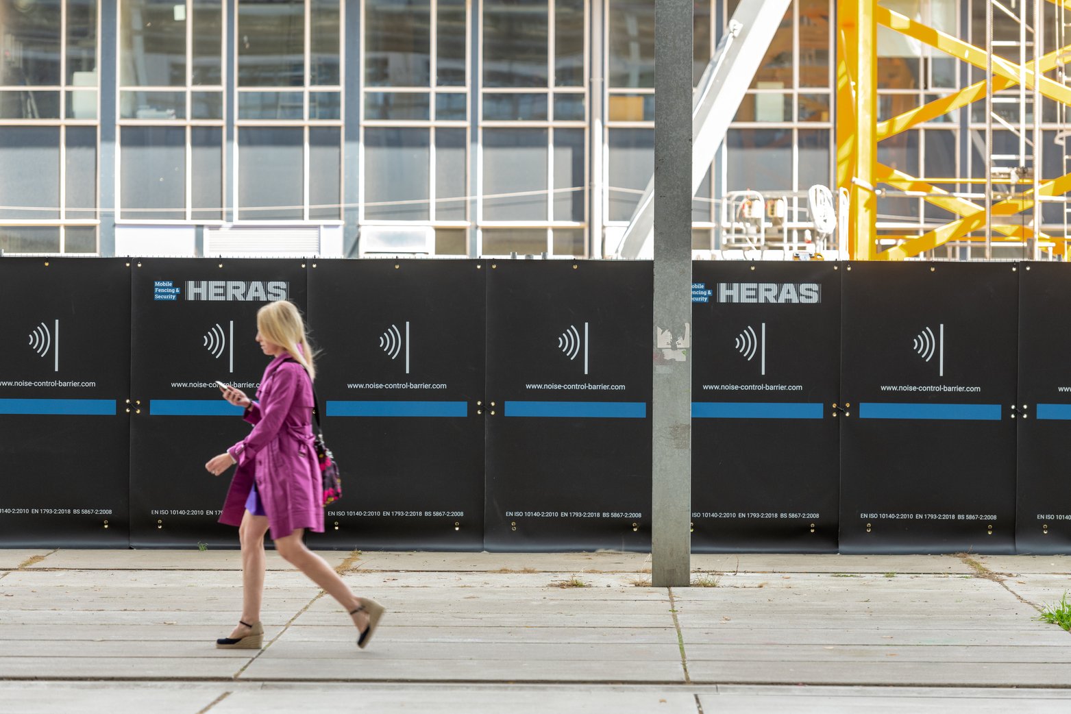 Bouwlawaai en geluidsoverlast op de bouw reduceren | Heras Mobile