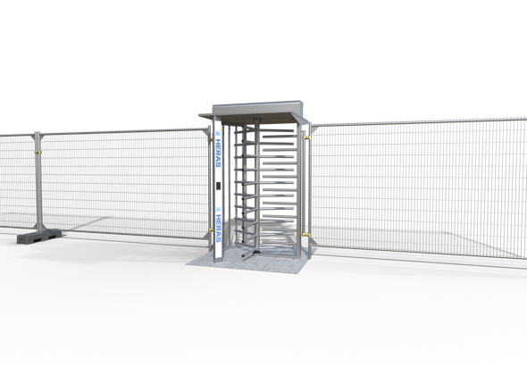 Werfhekken en poorten van Heras Mobile Fencing & Security